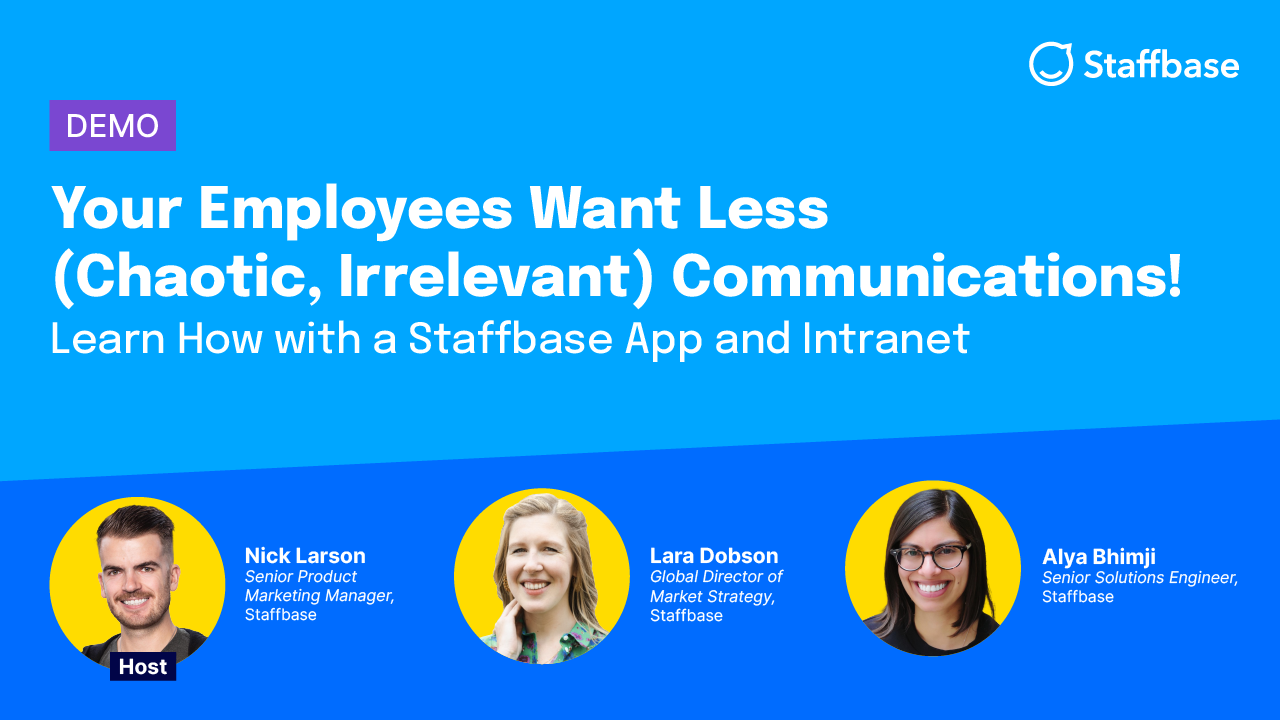 Strengthen Employee Communication with a Staffbase App and Intranet